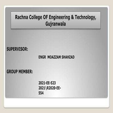 Final year presentation for FYP Engineering Electrical | PPTX