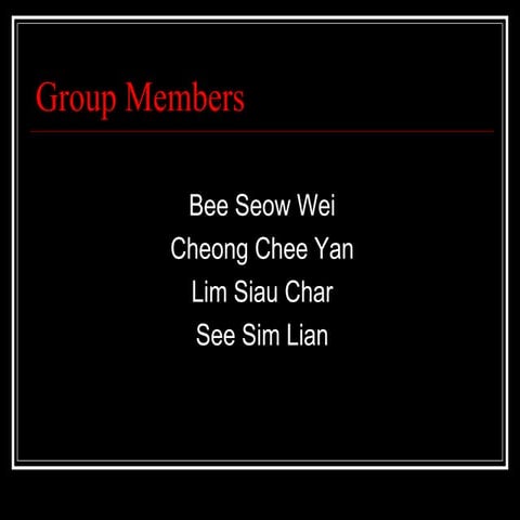 Group Members | PPT