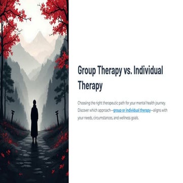 What is individual therapy | PPTX