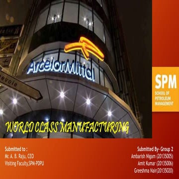 World Class manufacturing | PPT