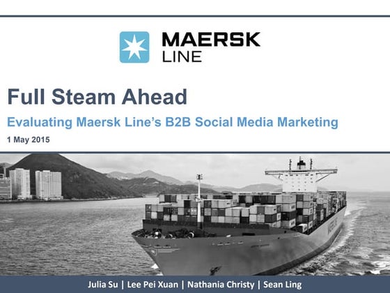 Case study - Maersk Lines | PPT