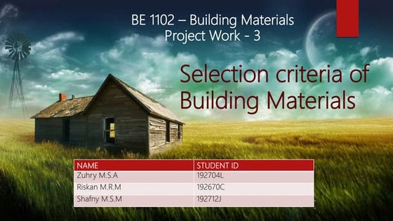 Material of construction | PPT