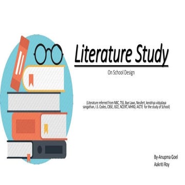 literature study on school design | PPT