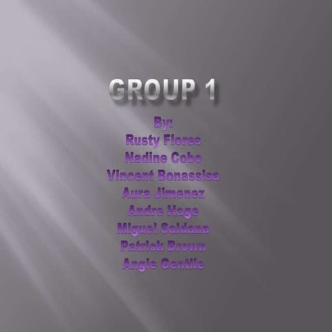 GROUP 1 | PPT