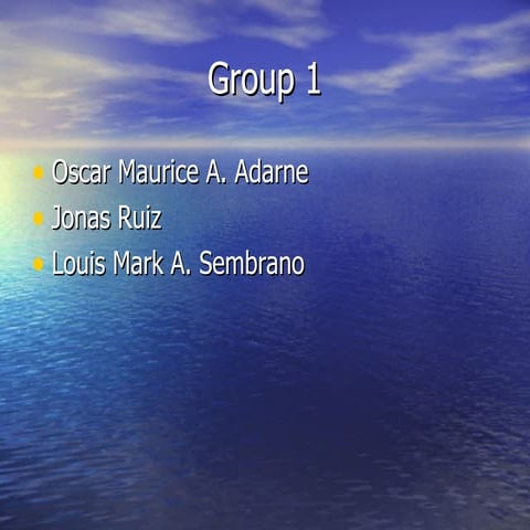 Group 1 | PPT