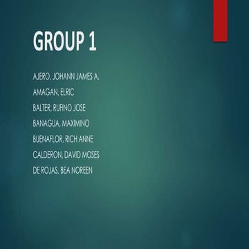 Group 1 | PPT