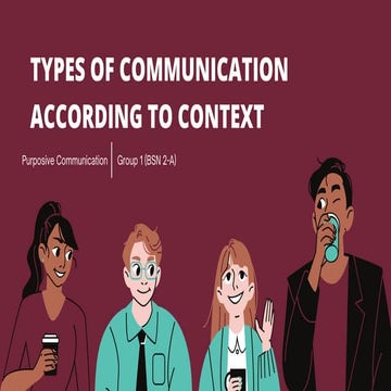 types of communication /purposive communication | PDF