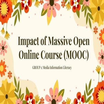 Massive Open Online Course (MOOC) | PPT