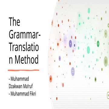 TEFL Theories: The Grammar-Translation Method | PPTX