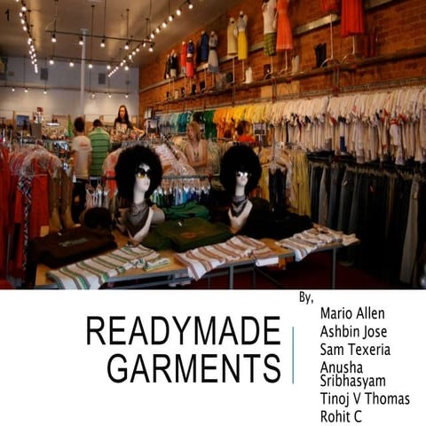 Ready Made Garments | PPTX