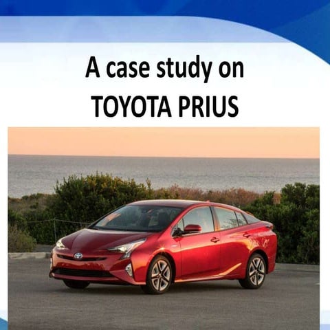 Case study on Toyota Prius | PPTX