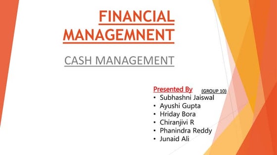 Cash Management | PPT