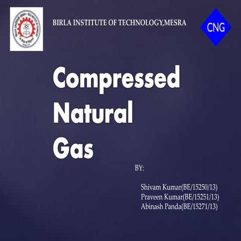 compressed natural gas ppt | PPTX