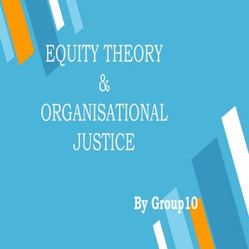 Equity theory | PPTX