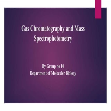Mass spectrometry it's use applications methods | PPTX