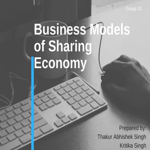 Business Models of Sharing Economy | PDF