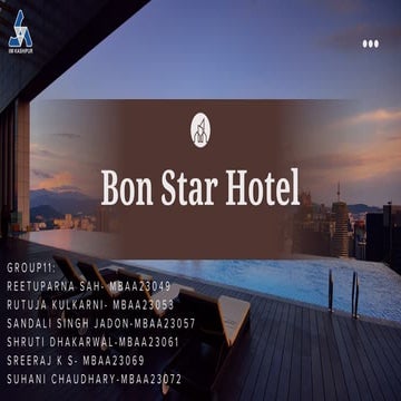 bonstar hotel presentation of management consulting course | PDF