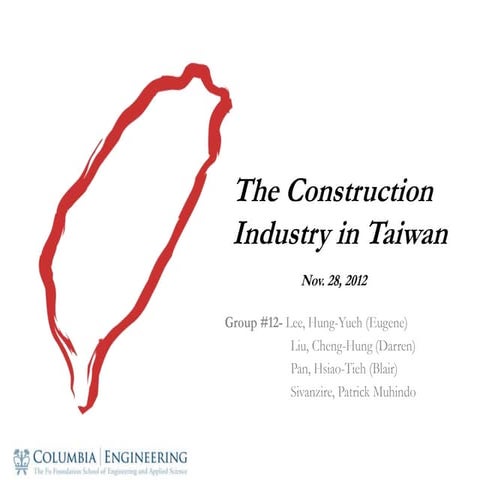 Construction Industry in Taiwan | PPTX