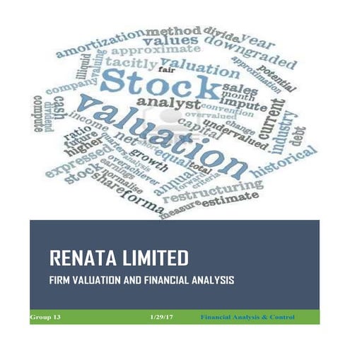 A Report on Renata Limited Valuation | PDF