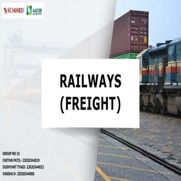 Indian Railways - Freight corridor details | PPTX