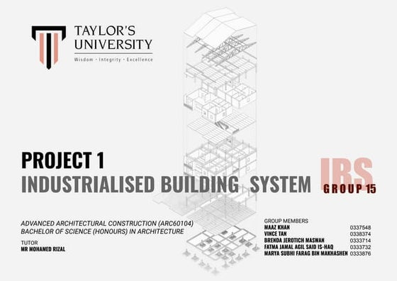 INDUSTRIALISED BUILDING SYSTEMS & MODULAR COORDINATION | PPT