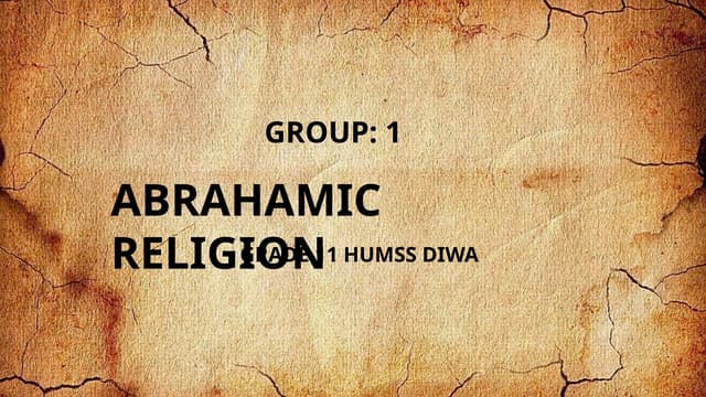 Comparative analysis of Judaism, Christianity, and Islam.pptx