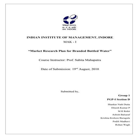 bottled water final | DOC