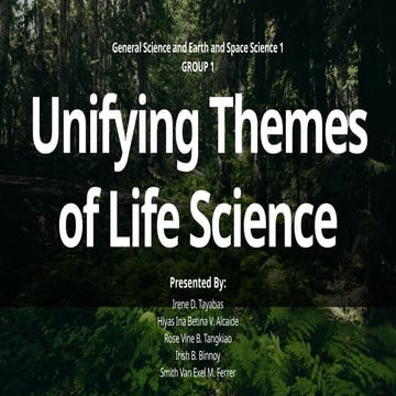 Unifying Themes of Life Science: Structure, Function, and Systems in ...