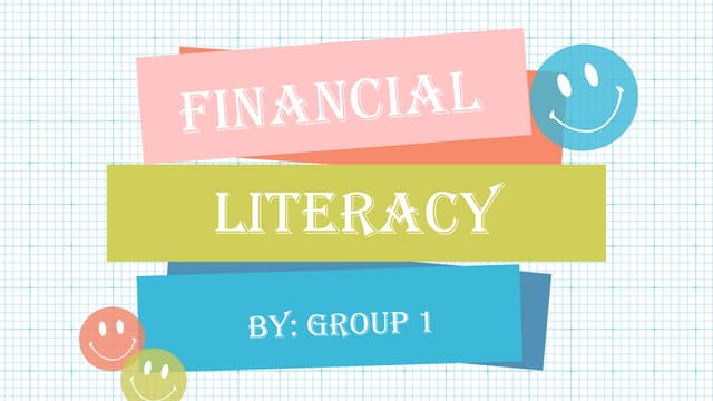 Financial Literacy | PPTX