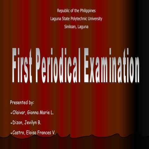Group1 First Periodical Exam | PPT