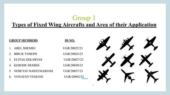 Wings plan form shapes | PPT