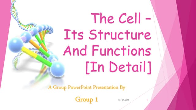 Parts of cell and their functions | PPTX