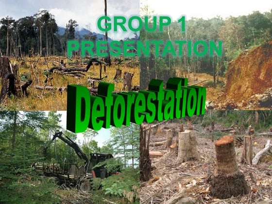 Deforestation ppt | PPTX | Environmental Services Industry | Industries