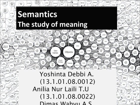 Semantics: Seven types of meaning | PPT