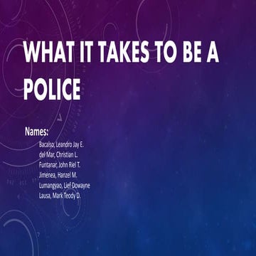 Group1 sharon police | PPT