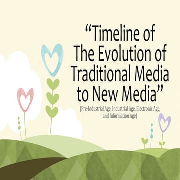 Timeline of The Evolution of Media (Group 1) | PPTX