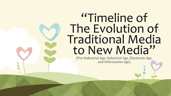 Timeline - Evolution of Media | PPTX