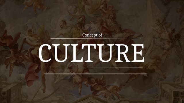 What is Culture? | PPT