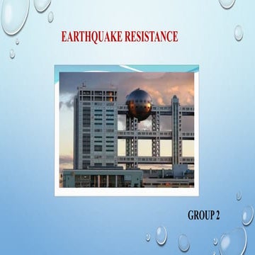 Earthquake Resistance Structures | PPTX