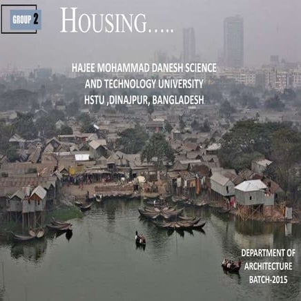 Housing and housing policy, HSTU | PPTX
