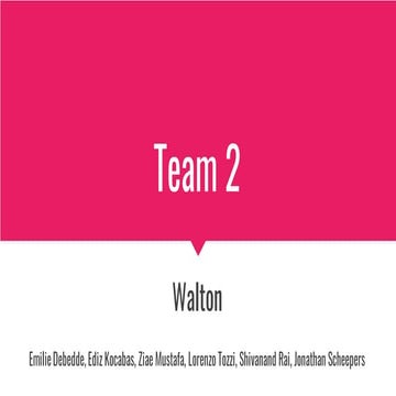 Presentation for a retail Department Store | PDF