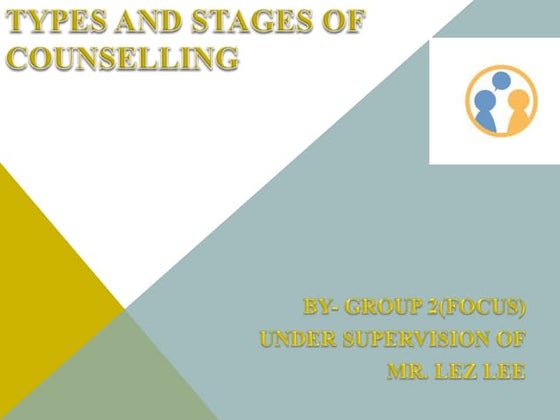 The counselling process; Stages of the counselling process | PDF