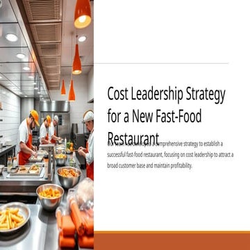 cost leadership strategy for new fast food restaurant | PPTX
