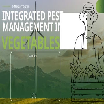 INTEGRATED PEST MANAGEMENT IN SELECTED VEGETABLES | PPTX