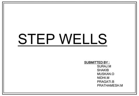 Stepwells | PPTX