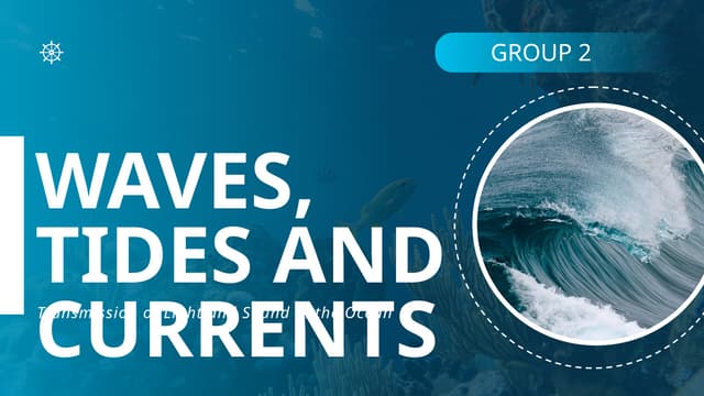 Waves, tides, and currents revised | PPT