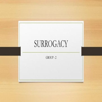 SURROGACY.................................. | PPTX