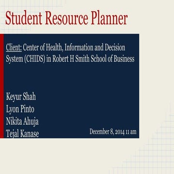 Student Resource Planner Database Presentation | PPTX | Databases ...