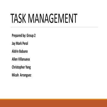 Task management skills students | PPTX