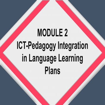 ICT PEDAGOGY INTEGRATION IN LEARNING PLANS.pptx